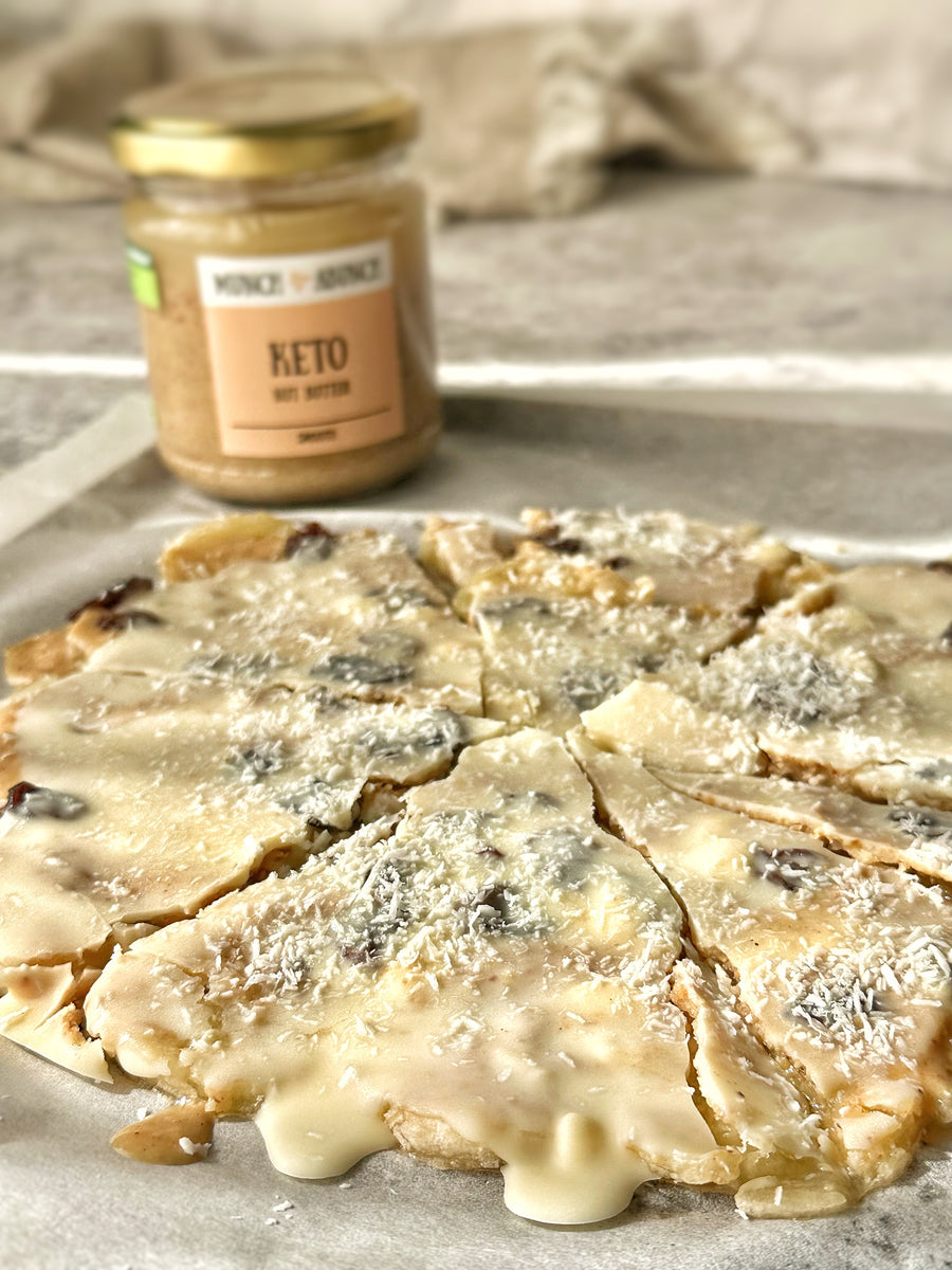 WHITE CHOC COCONUT BARK – MUNCH A BUNCH