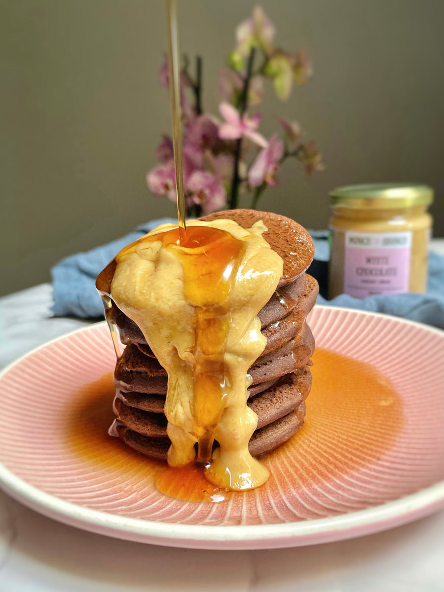 GLUTEN-FREE DOUBLE CHOCOLATE PANCAKES – MUNCH A BUNCH